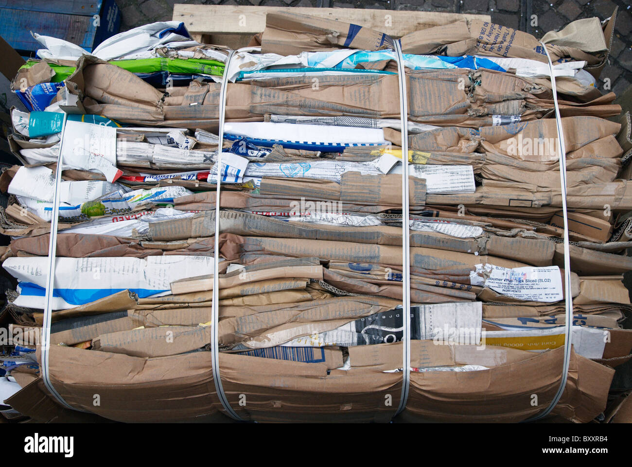 Cardboard for recycling Stock Photo - Alamy
