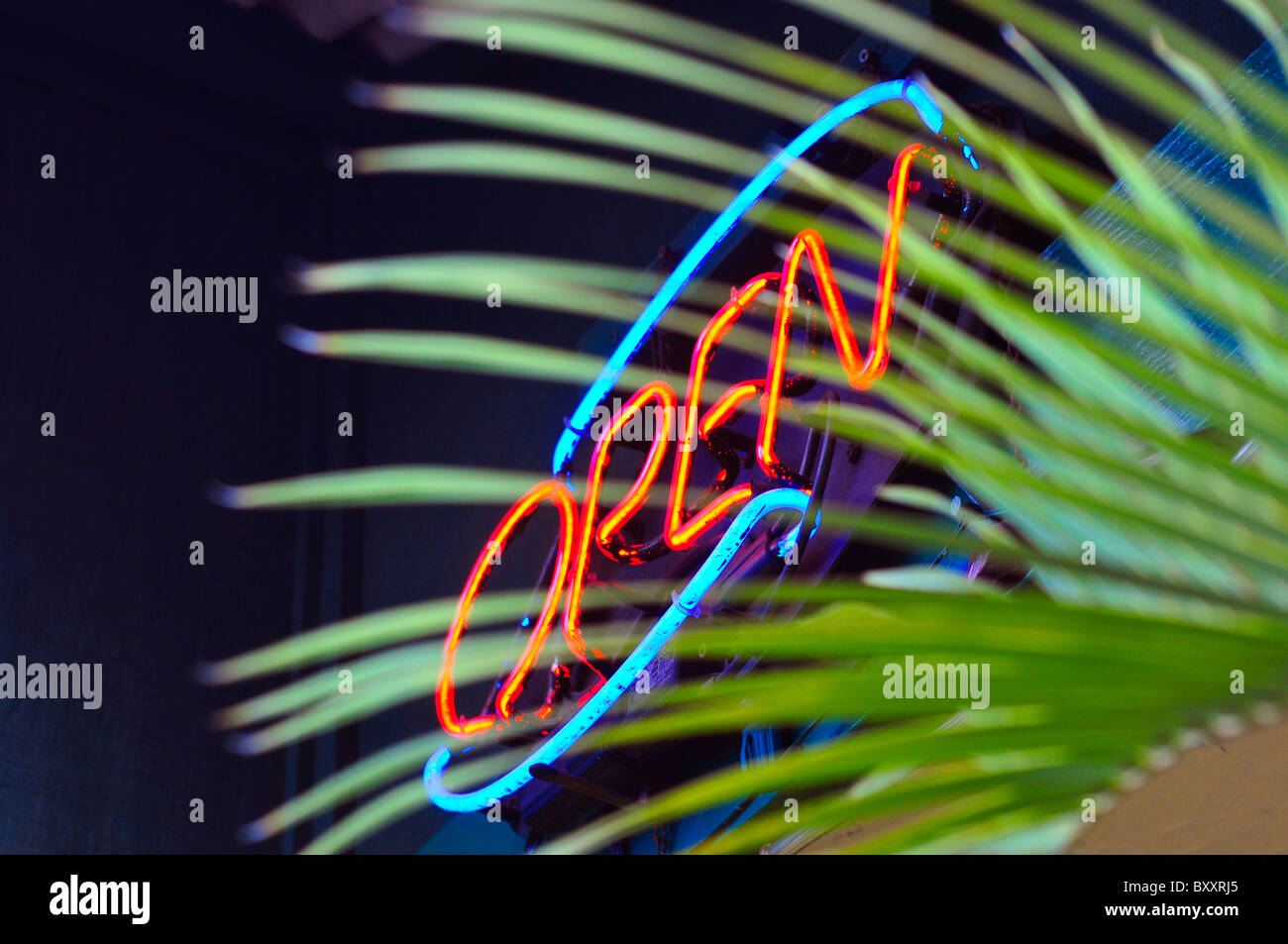 Neon open sign hi-res stock photography and images - Alamy