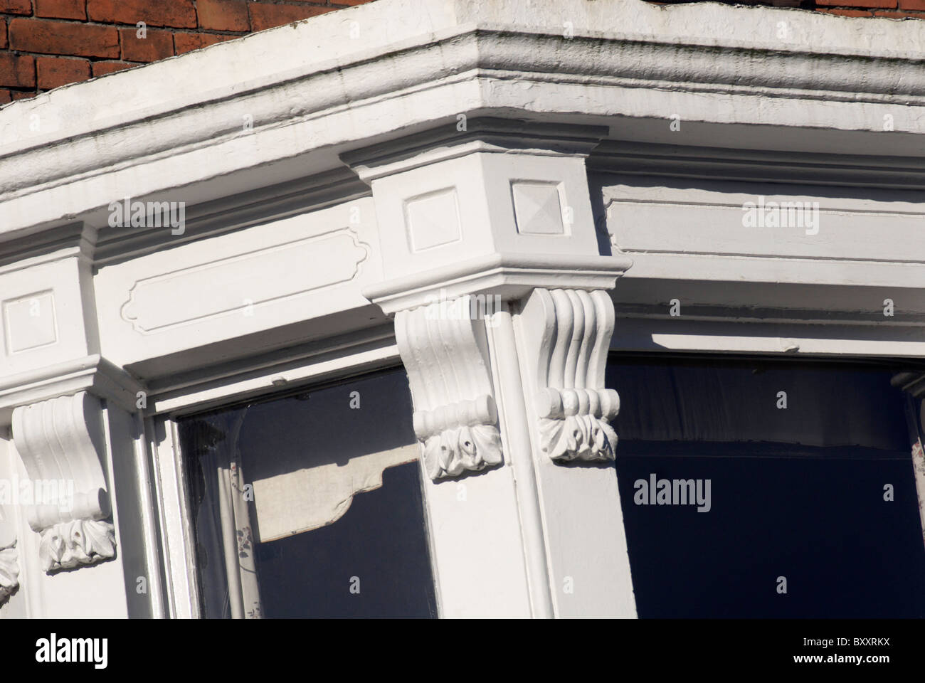 Detail on a Victorian window facade Ipswich UK Stock Photo - Alamy