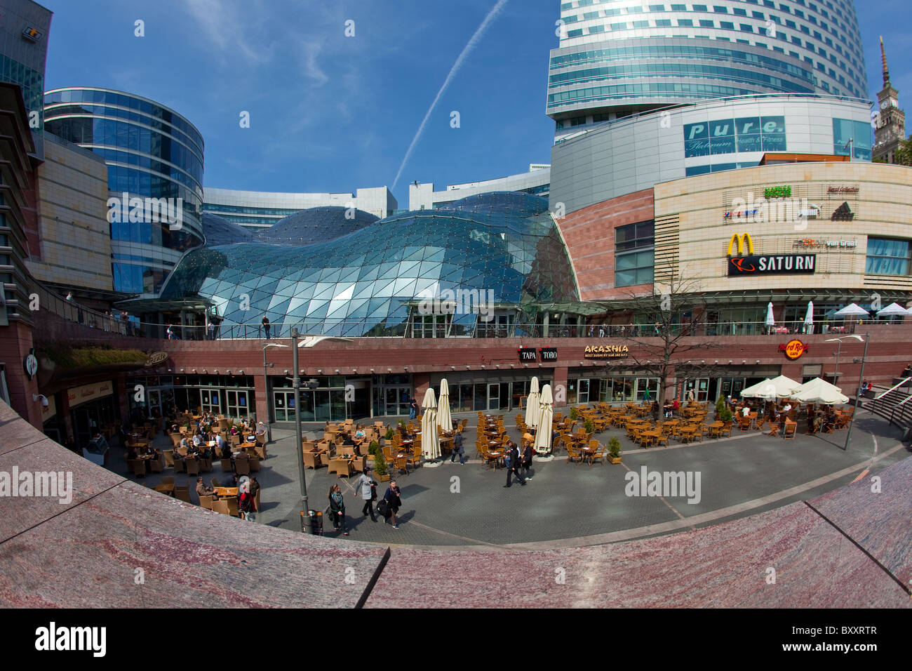 'Gold Terrace' ('Zlote Tarasy') in Warsaw, Poland Stock Photo - Alamy
