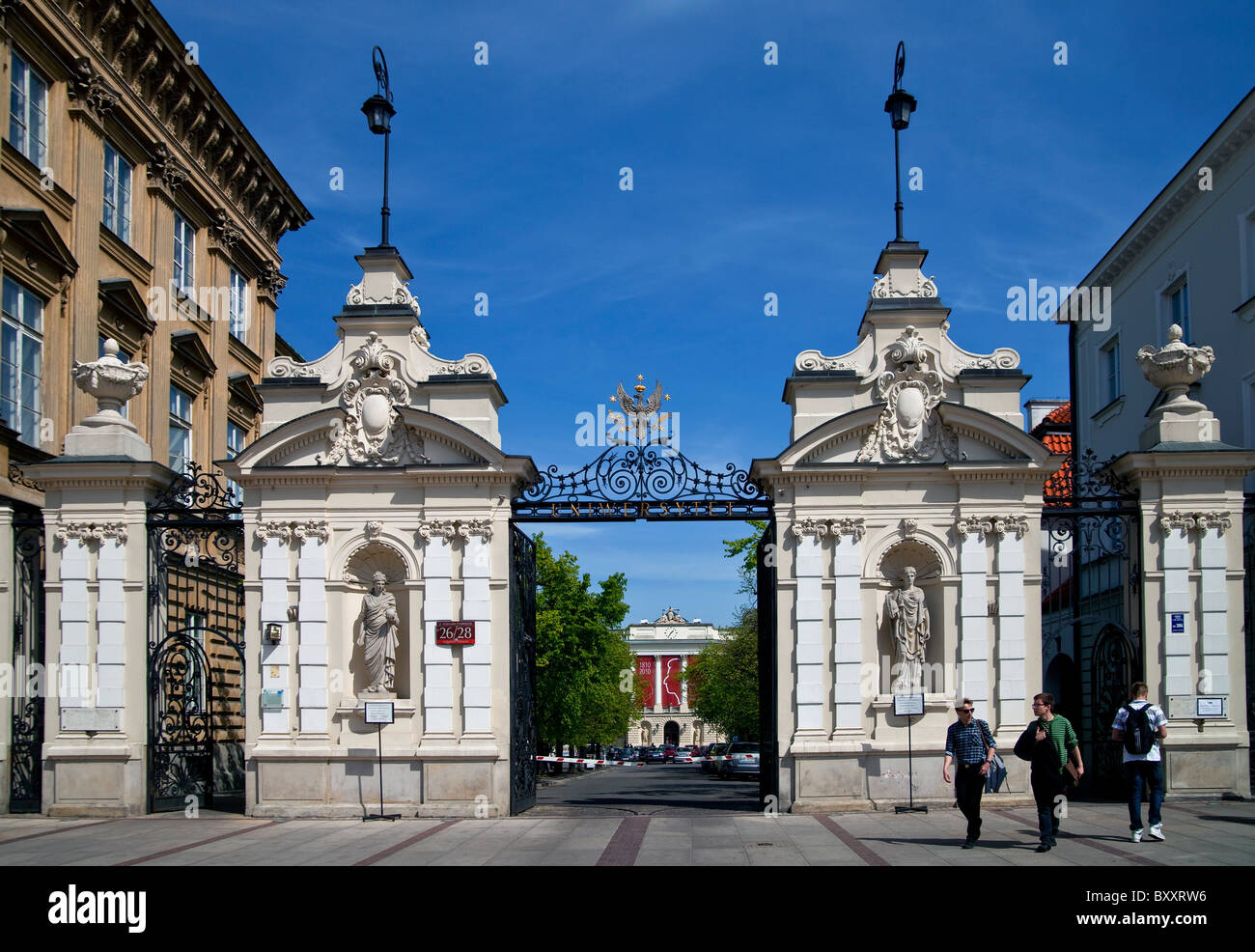 The emblem of Warsaw University, Warsaw, Poland Stock Photo - Alamy