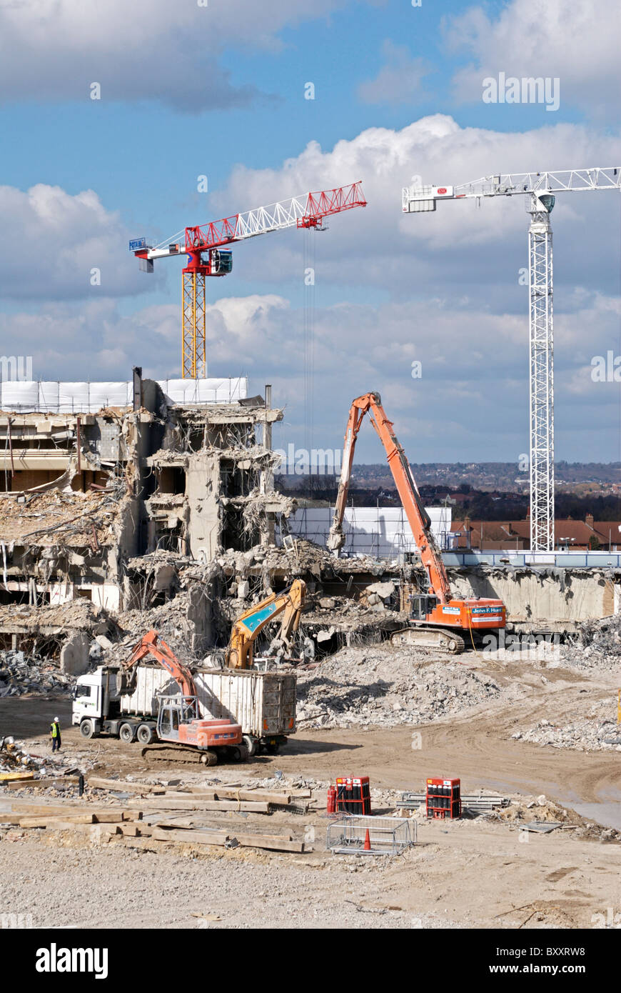 Wembley Retail Park under construction Wembley London UK Stock Photo ...