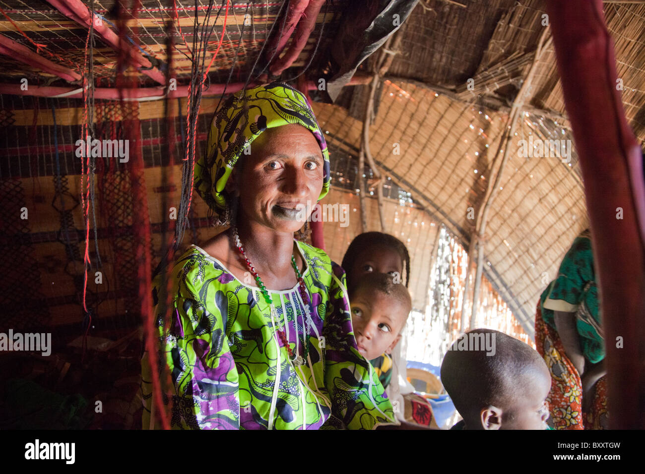 In the seasonal village of Bantagiri in northern Burkina Faso, a Fulani ...