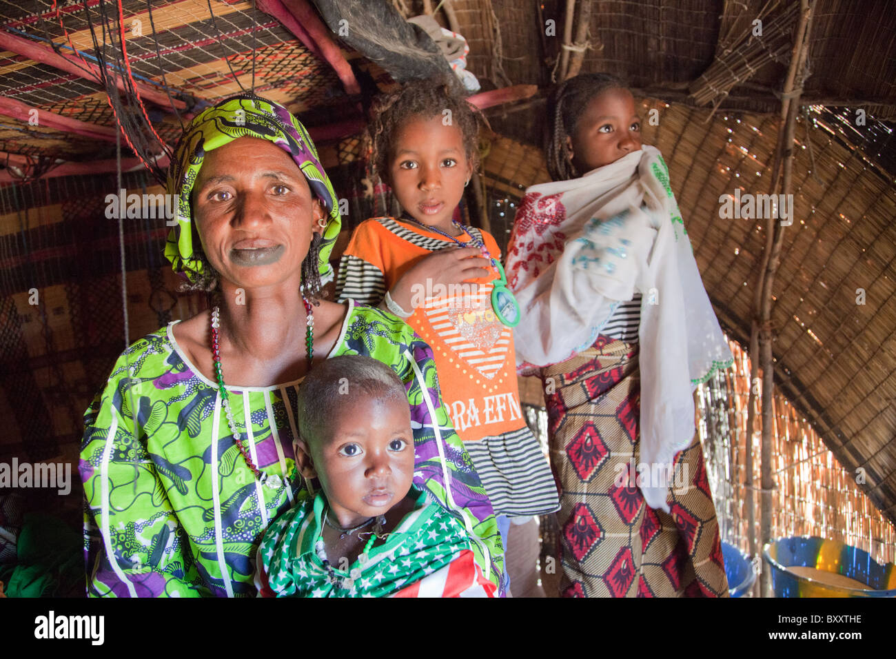In the seasonal village of Bantagiri in northern Burkina Faso, a Fulani ...