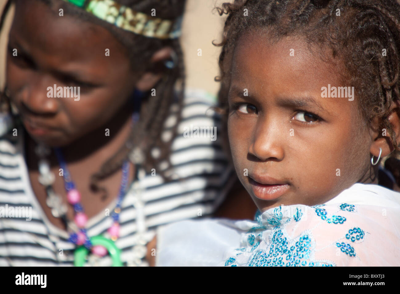 Fulani children in the seasonal village of Bantagiri in northern ...