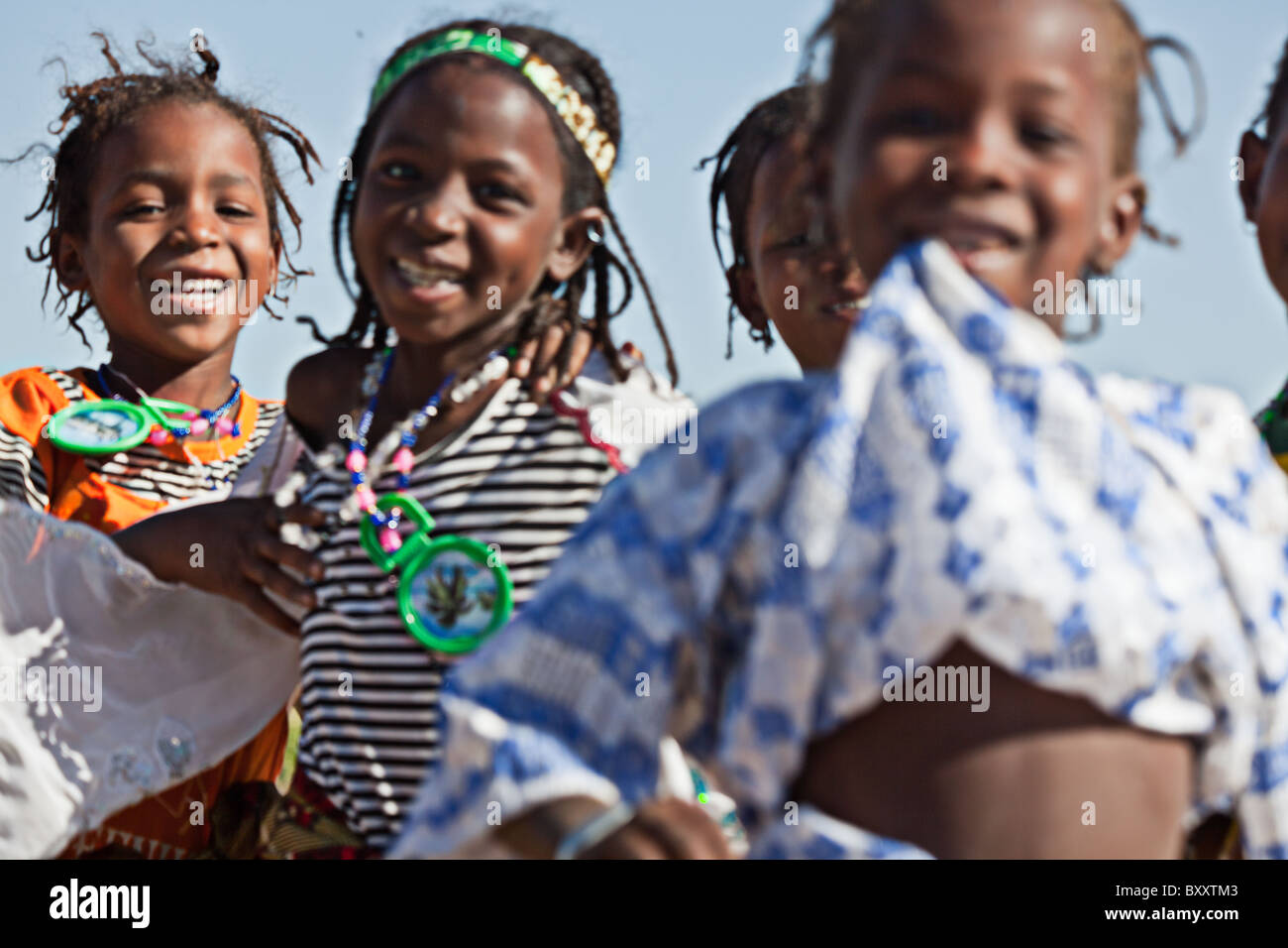 In the seasonal village of Bantagiri in northern Burkina Faso, a group ...