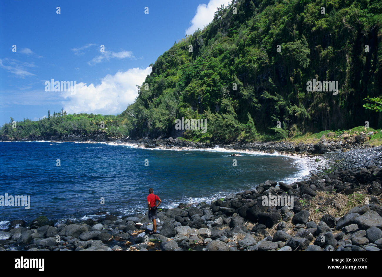 Anse des cascades (between Piton Sainte Rose and Bois Blanc), La ...