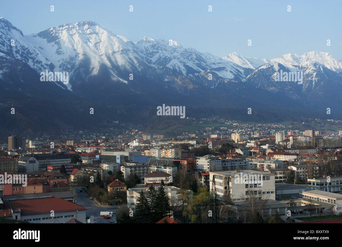Aerial View Of Innsbruck Stock Photos & Aerial View Of Innsbruck Stock ...