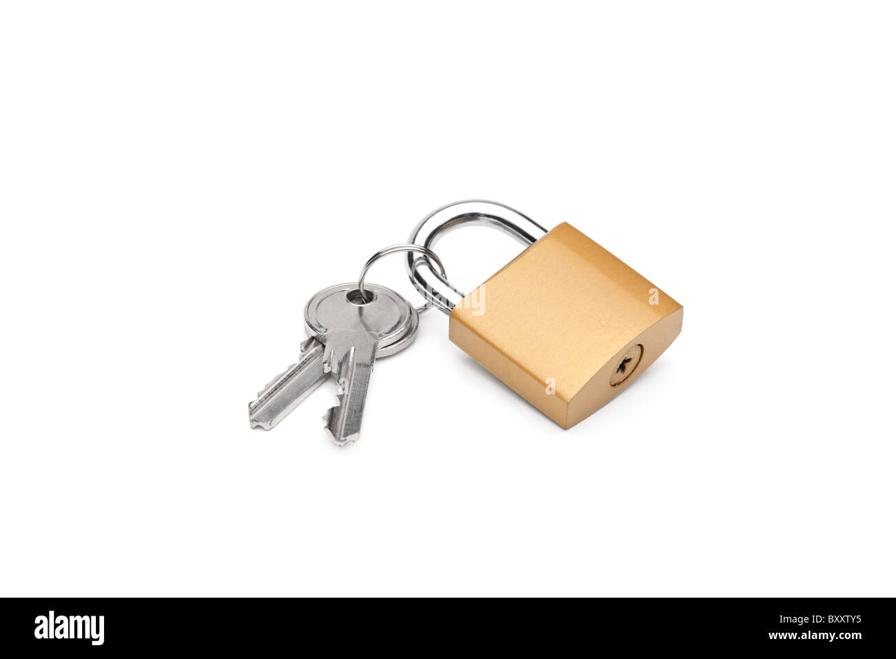 Closed padlock and keys Stock Photo - Alamy