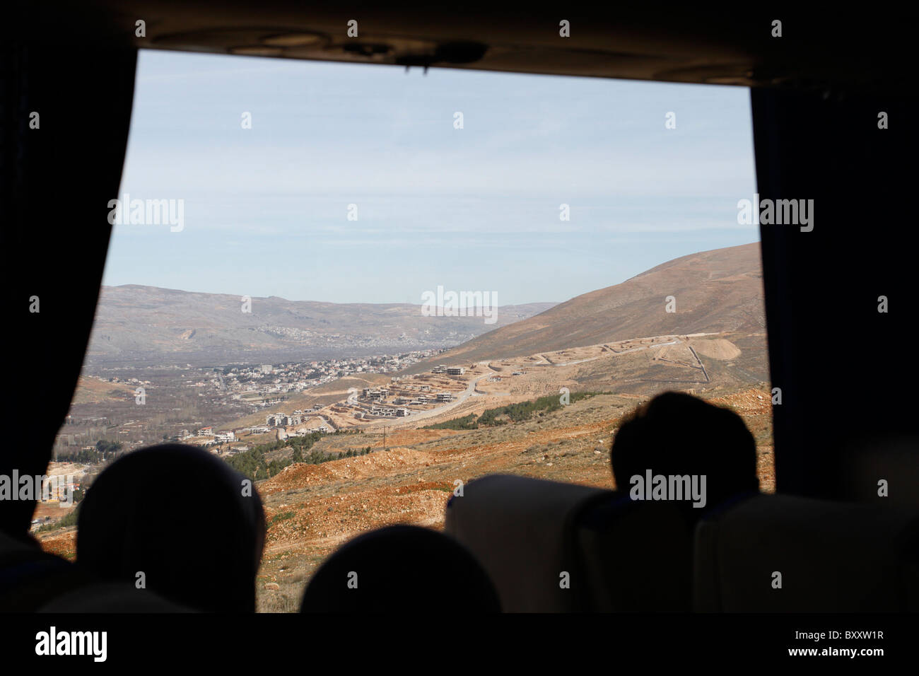 View of Syrian landscape from a tourist bus Stock Photo - Alamy
