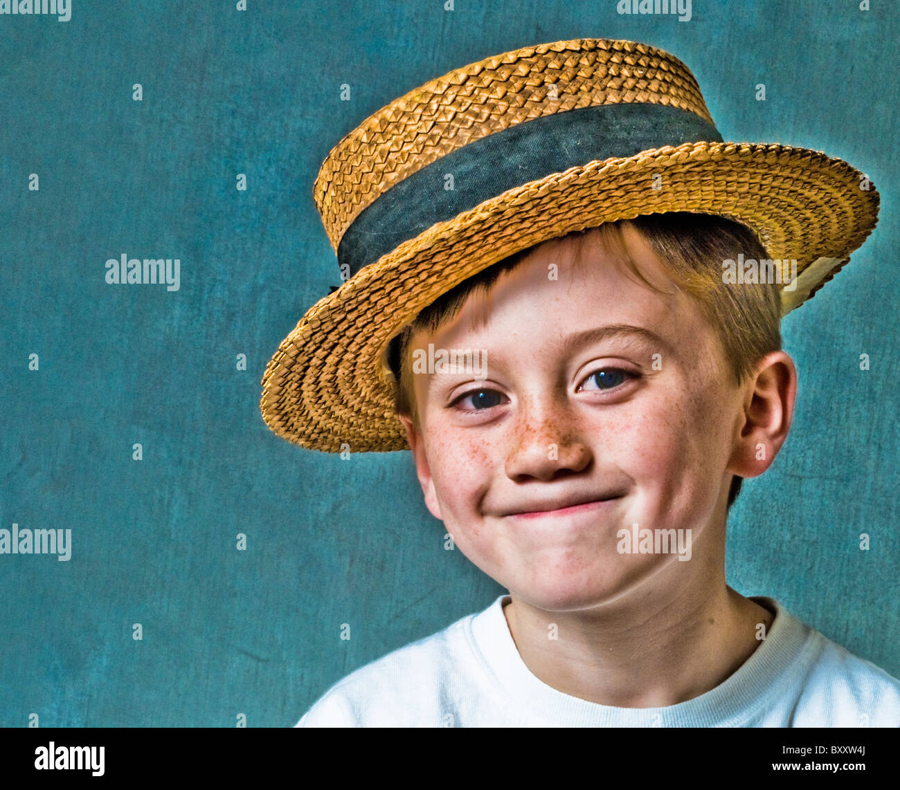 One young Caucasian boy brother copy space Stock Photo - Alamy