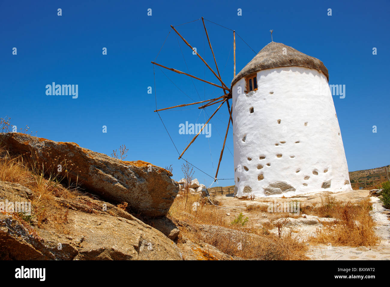Ancient greek windmills hi-res stock photography and images - Alamy