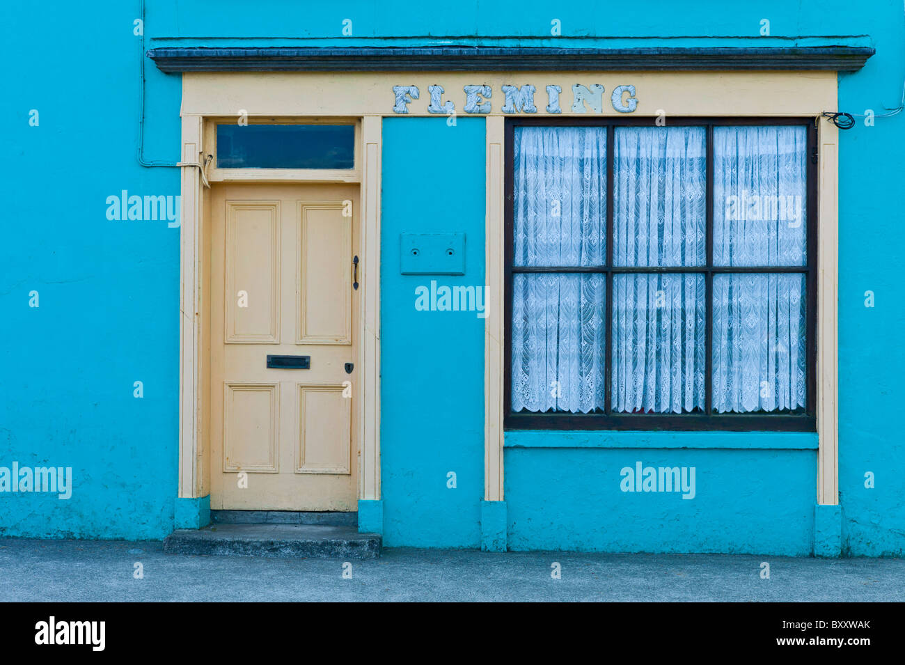 Fleming shop front at Courtmacsherry, County Cork, Ireland Stock Photo ...