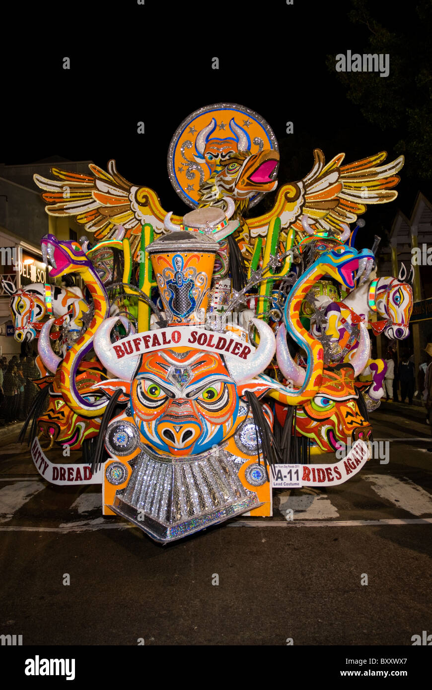 Saxons Float, Junkanoo, New Year's Day Parade, 2011, Nassau, Bahamas ...