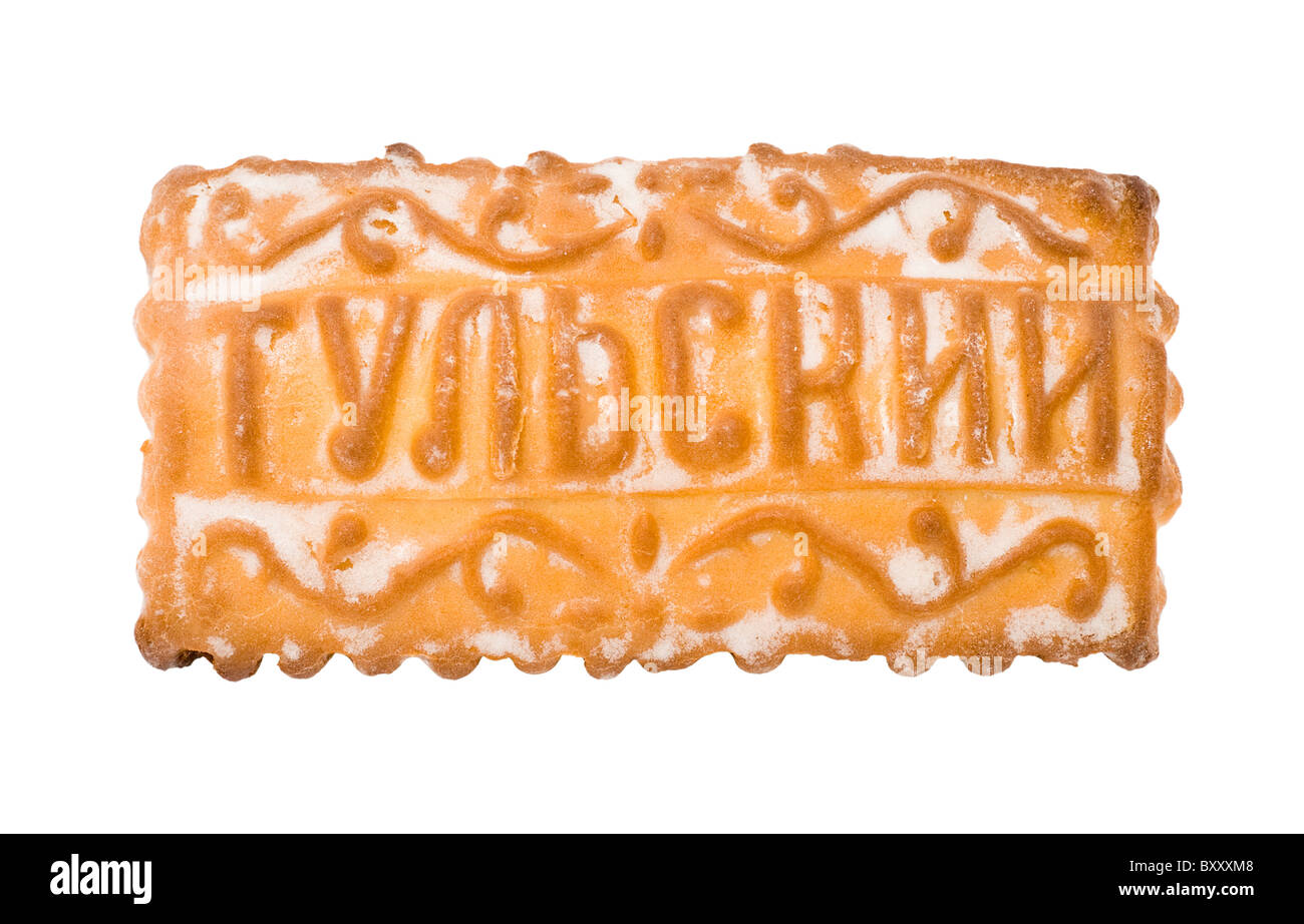 a Tula iced spice cake with the title "Tula's", isolated Stock Photo ...
