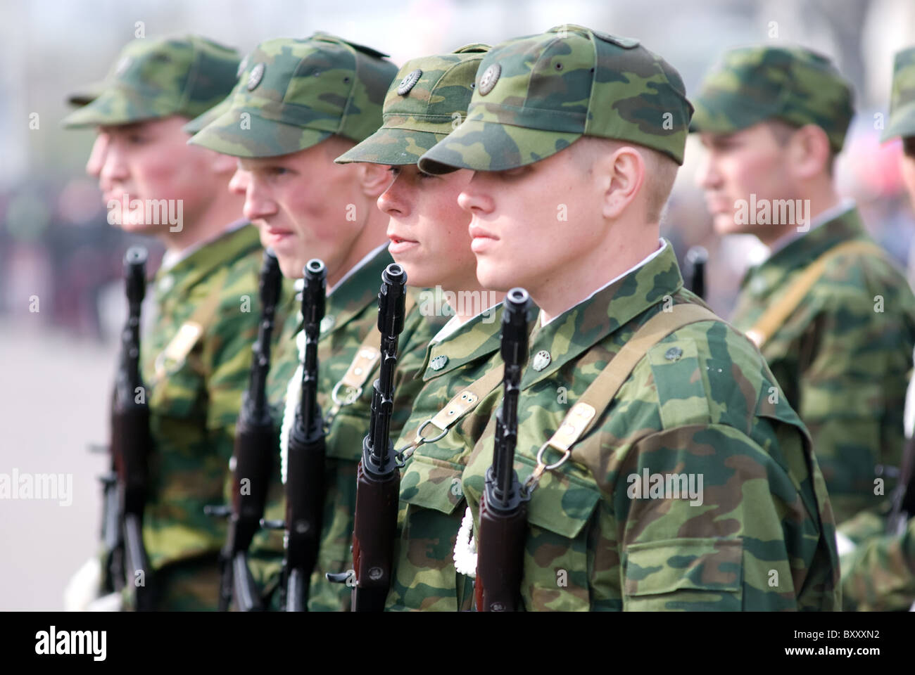 Russian military parade hi-res stock photography and images - Alamy