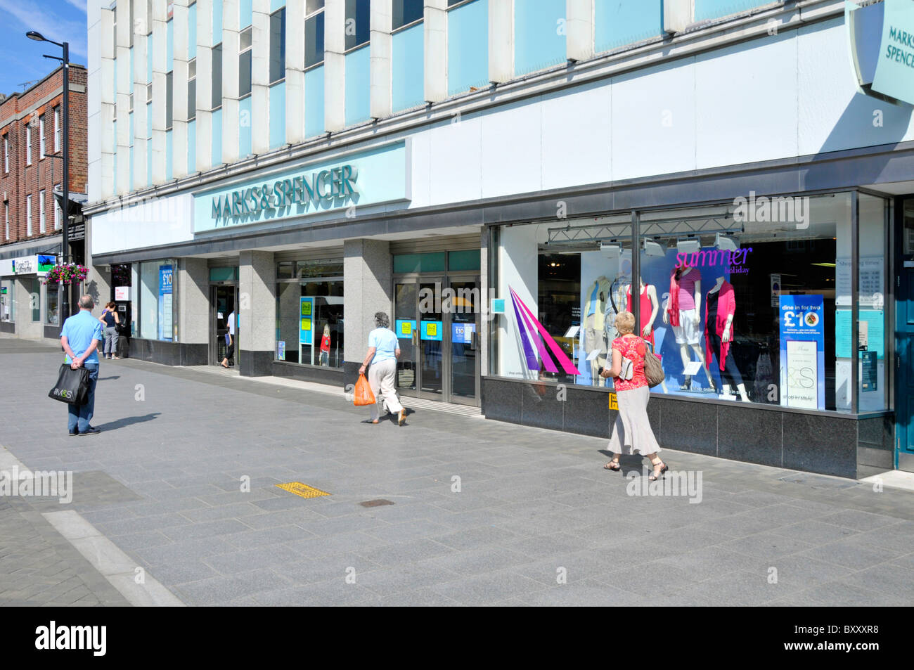 Typical Marks and Spencer High Street shopfront Stock Photo - Alamy