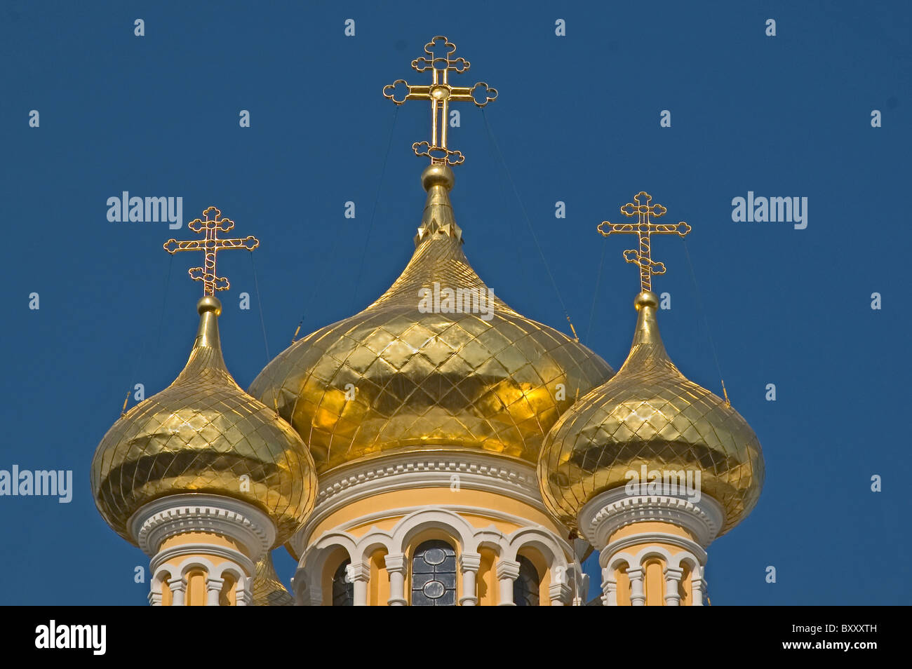 UKRAINE, Yalta, Alexander Nevsky Orthodox Cathedral (neo-Byzantine ...