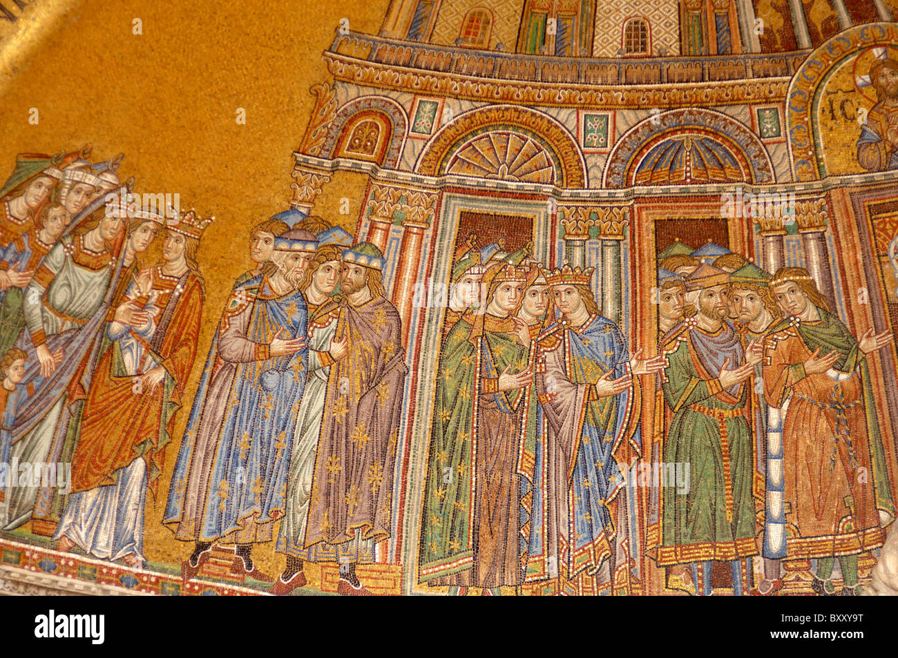 Translation Of The Body Of St Mark Mosaic - Basilica - Venice Stock ...