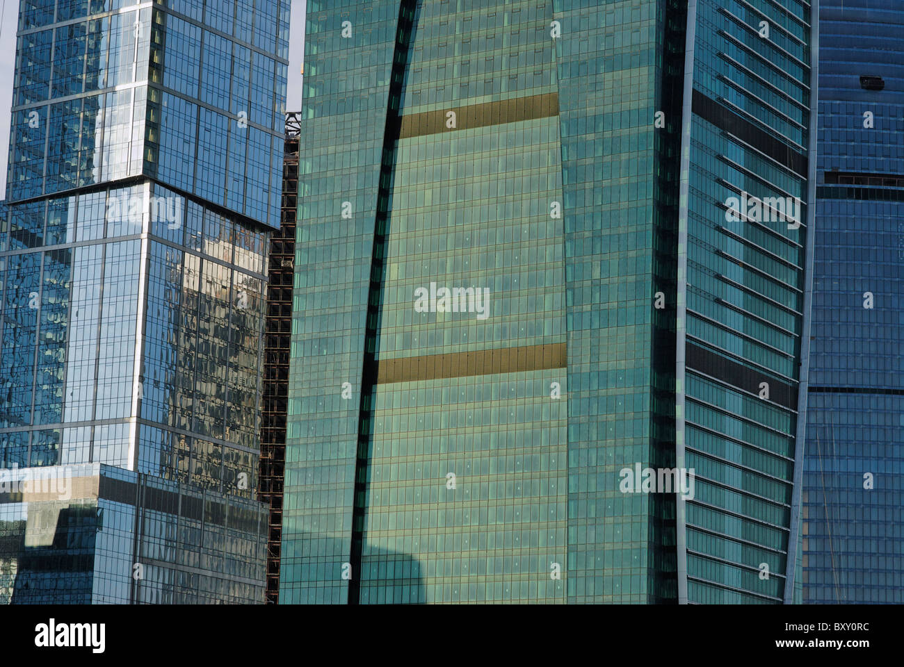 Facade of the Complex Federation buildings. Moscow, Russia Stock Photo ...