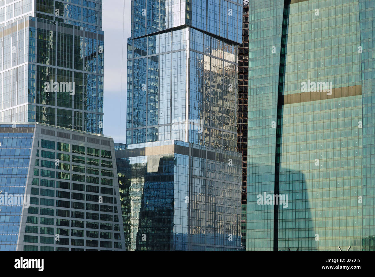 Facade of the Complex Federation buildings. Moscow, Russia Stock Photo ...