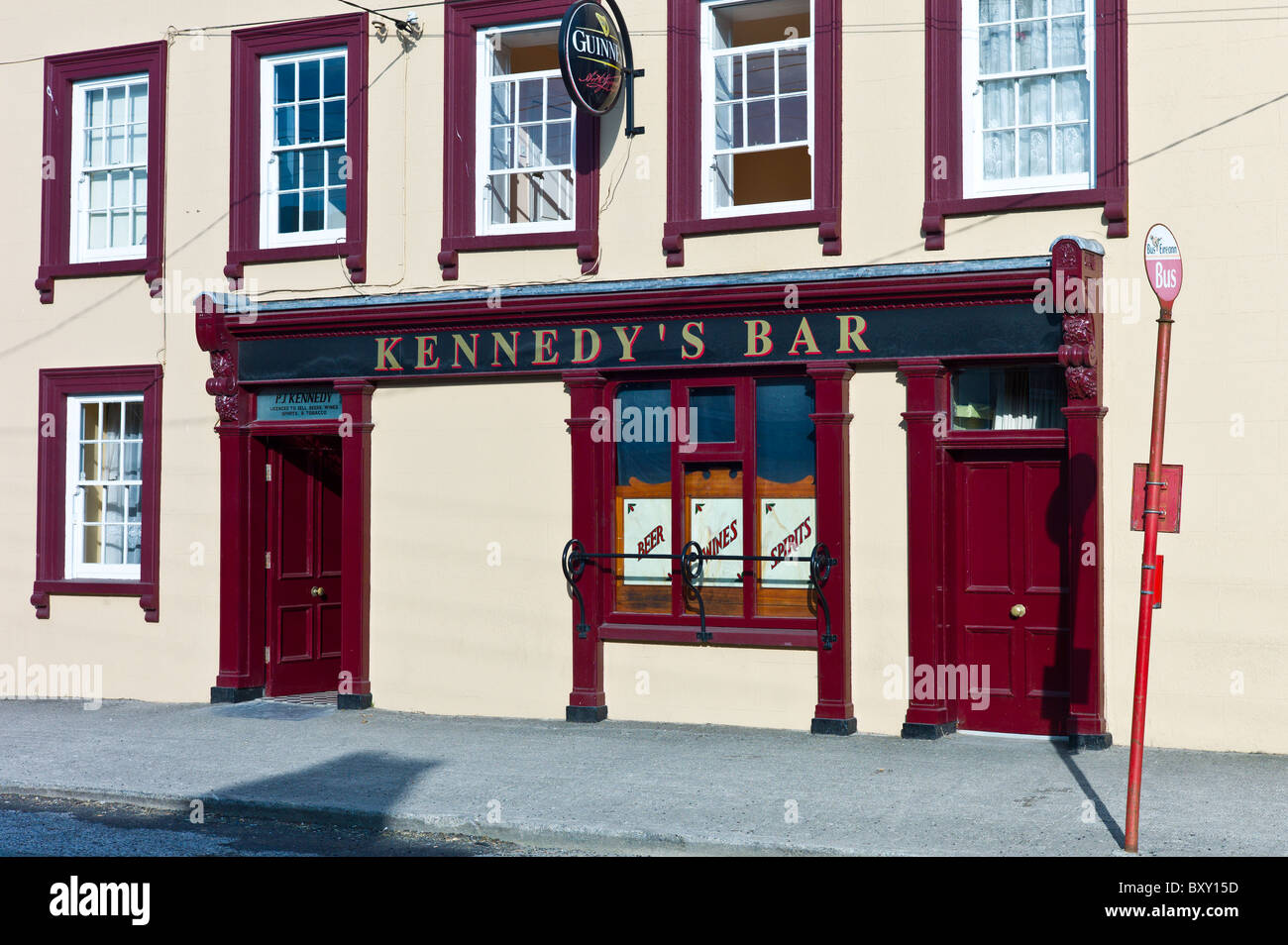 Kennedy's Bar in popular tourist town of Youghal, County Cork, Ireland ...