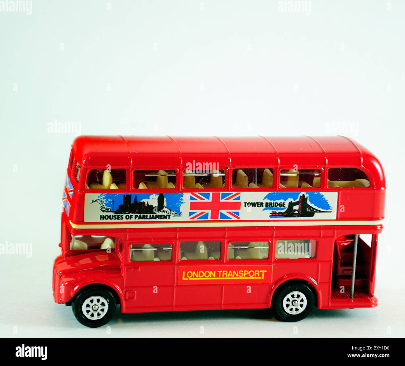 Metal model of a London double Decker Bus Stock Photo - Alamy