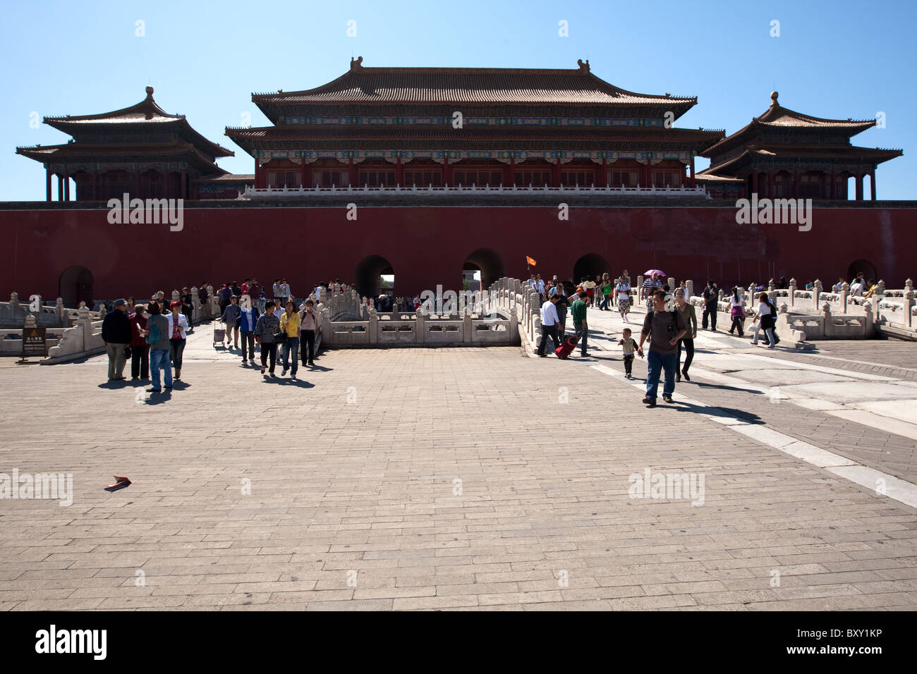 The Meridian Gate, from Gate of Supreme Harmony,Taihemen, The Forbidden ...