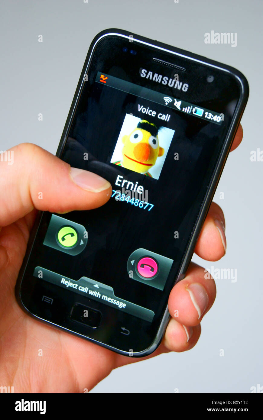 Wrong number mobile phone Stock Photo - Alamy