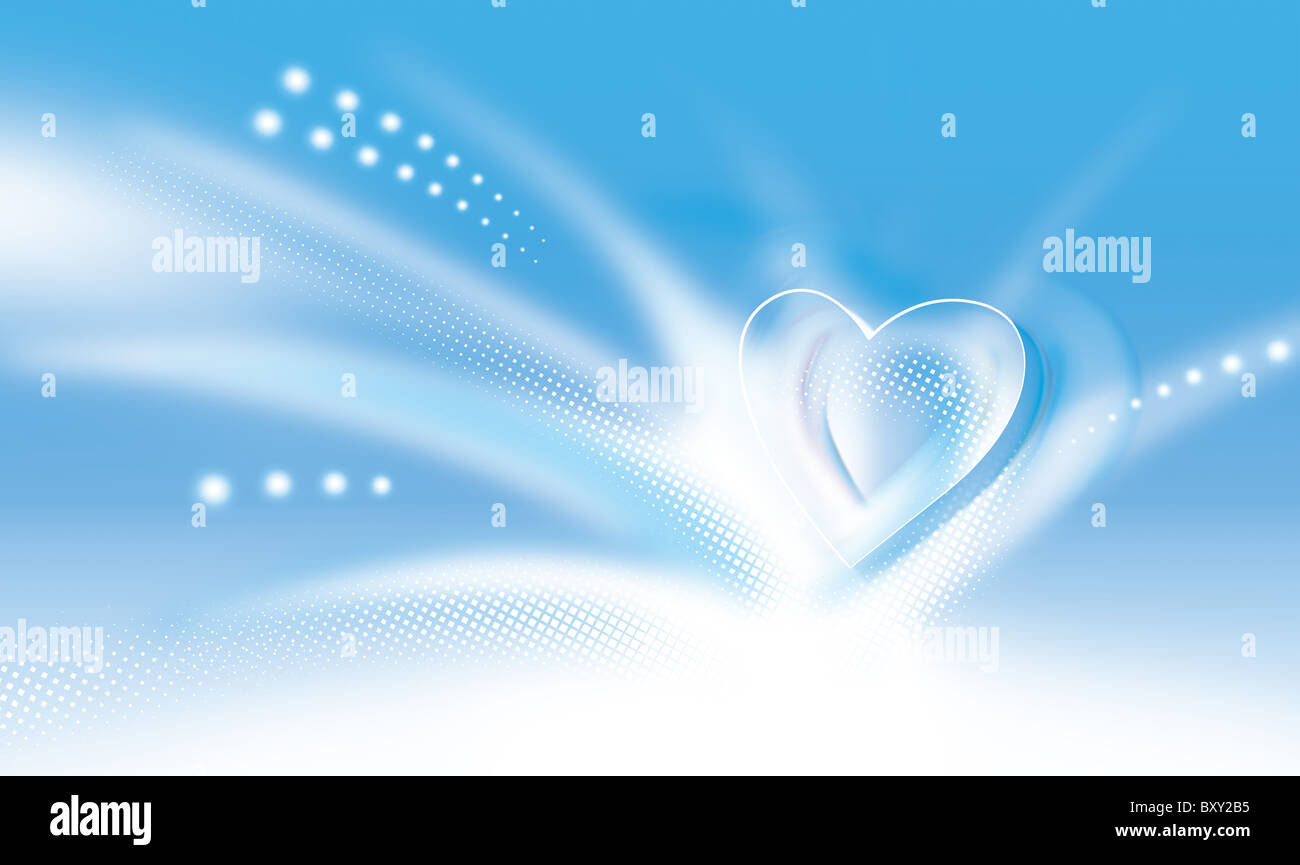 heart on the blue sky Stock Photo - Alamy