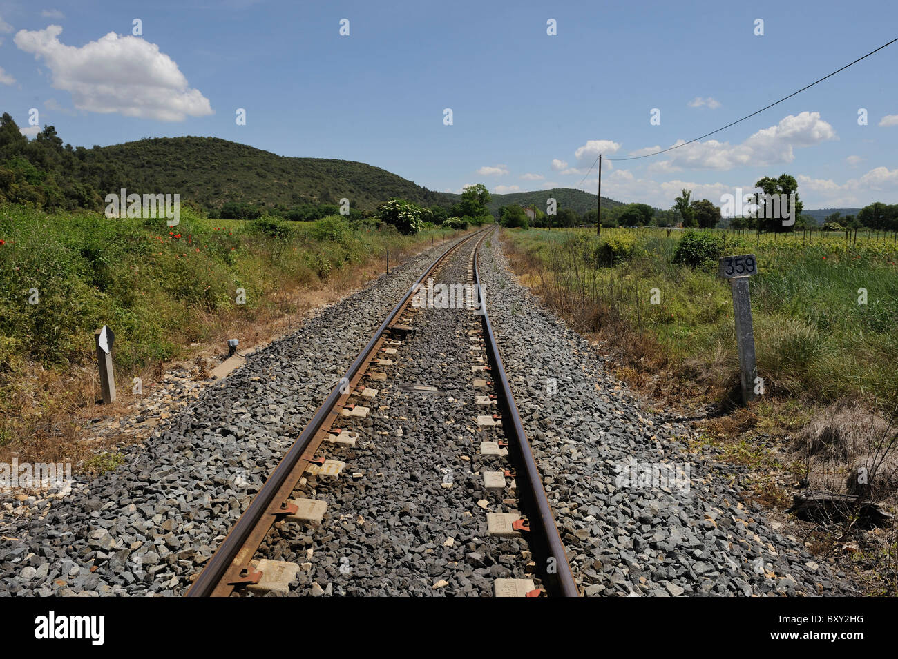 Rail network: branch line Stock Photo - Alamy