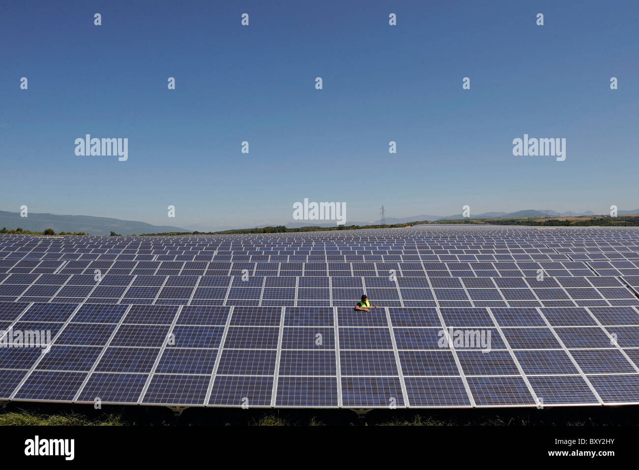 Photovoltaic park les mees hi-res stock photography and images - Alamy
