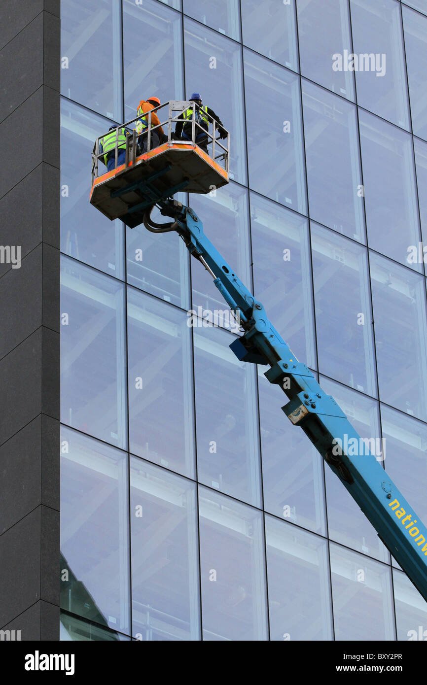 Glass-walled Building Reflections of the Port of Liverpool Building, in ...