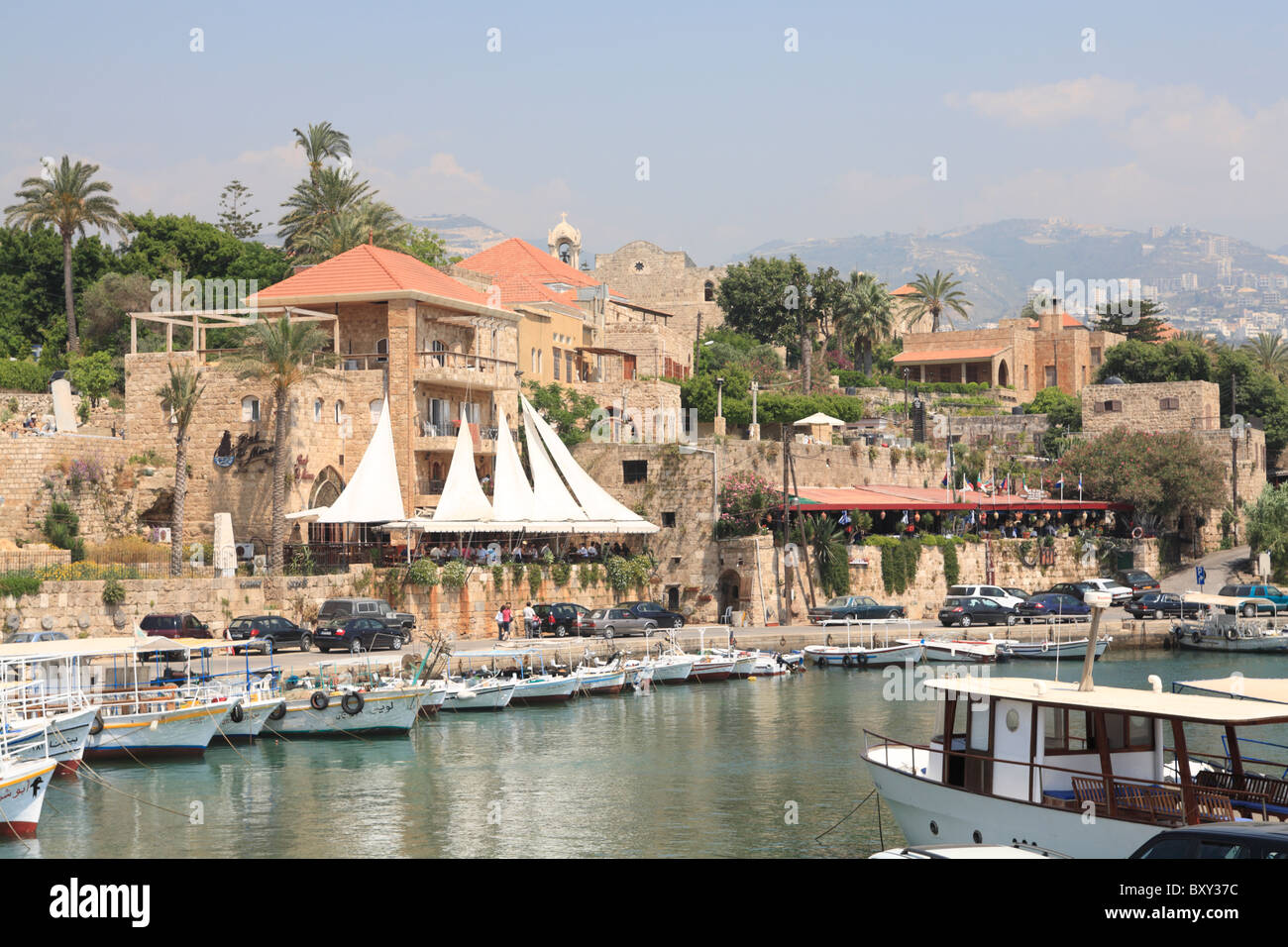 Boats marina byblos lebanon hi-res stock photography and images - Alamy