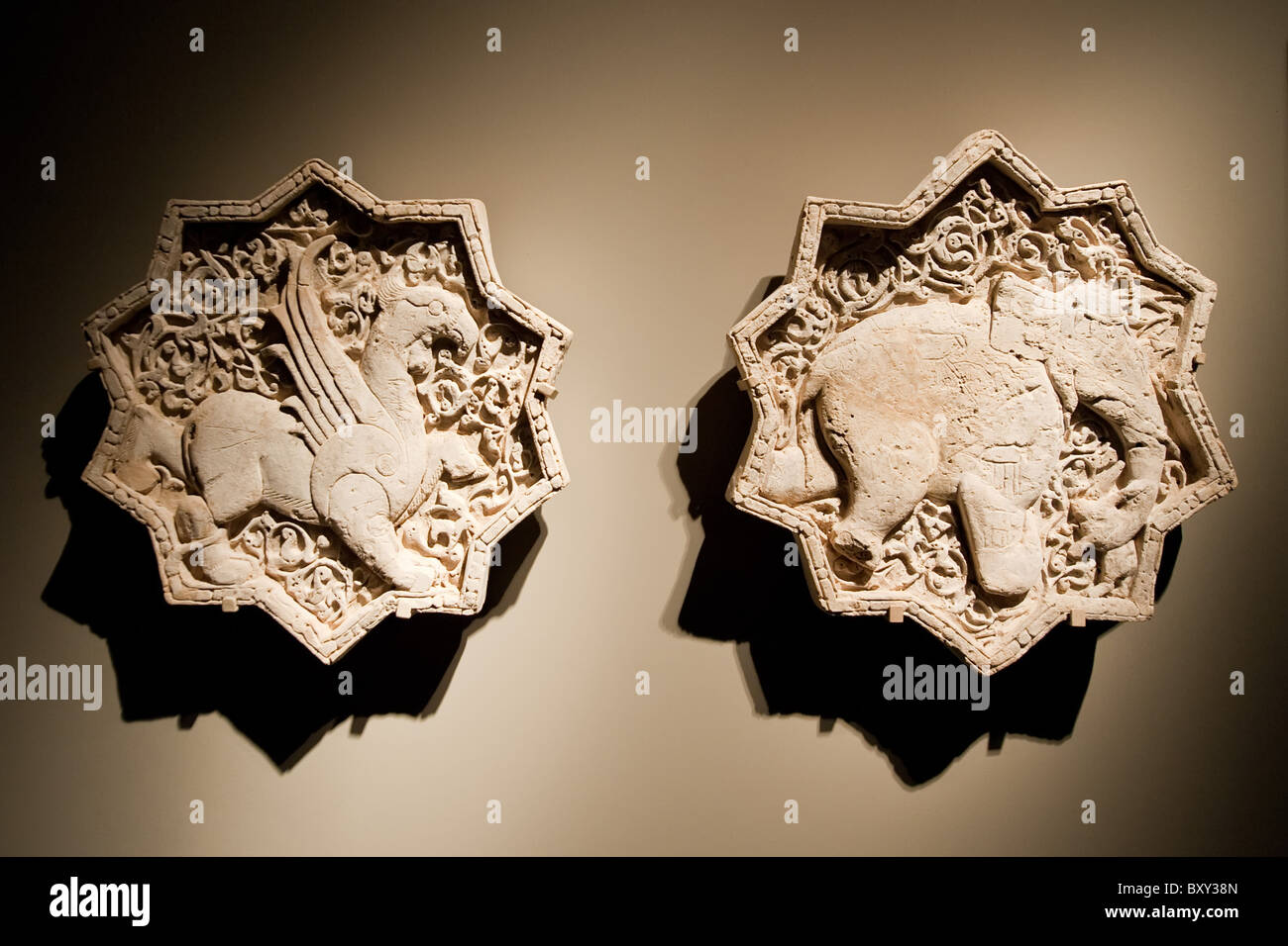 Exhibits at the 'Al-Fann Art from the Islamic Civilization' Exhibition ...