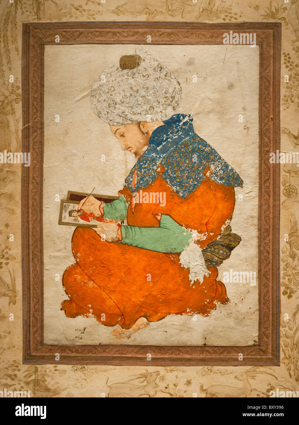 Painting at the 'Al-Fann Art from the Islamic Civilization' Exhibition ...