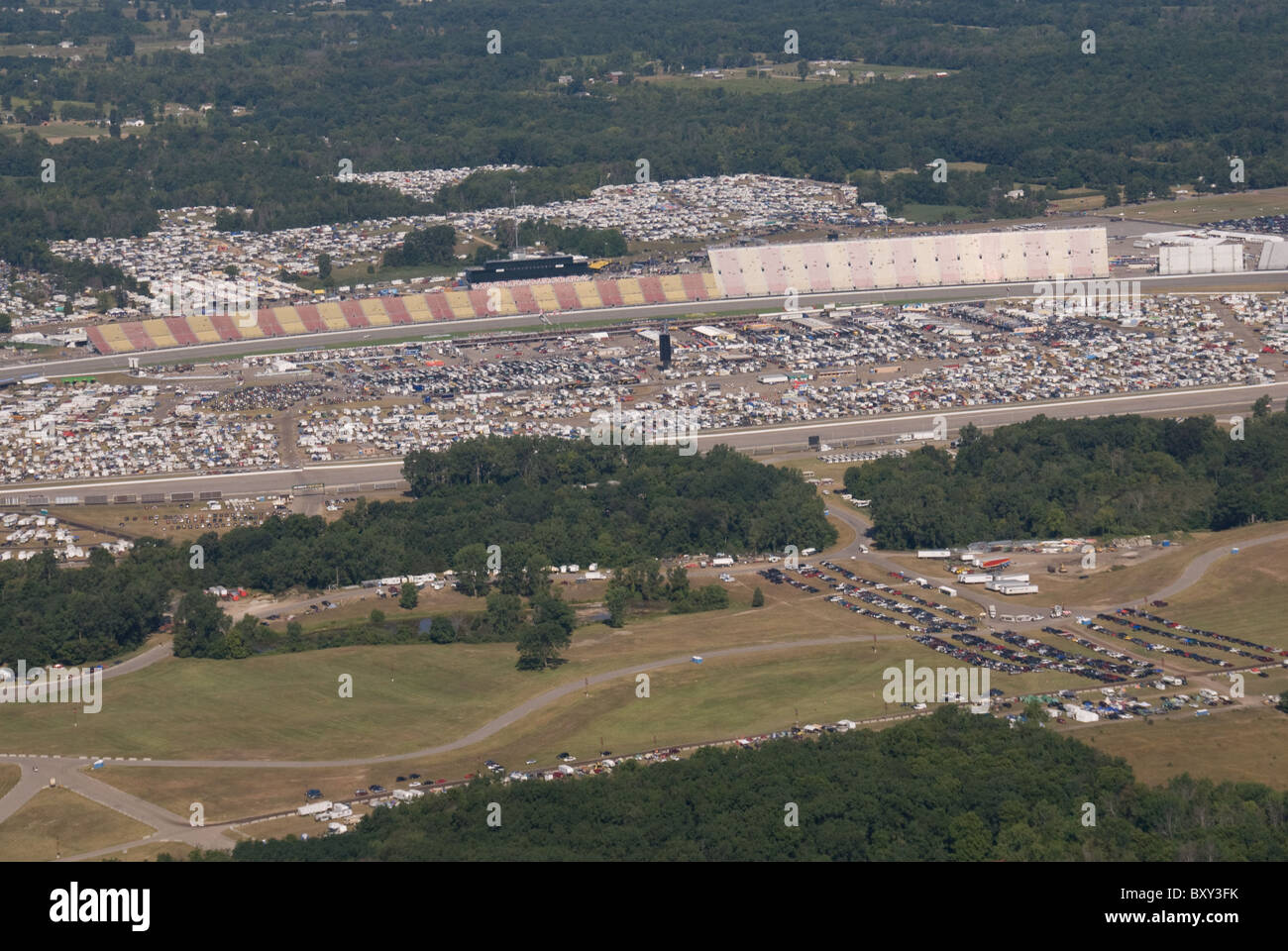 Aerial view of michigan international speedway hi-res stock photography ...