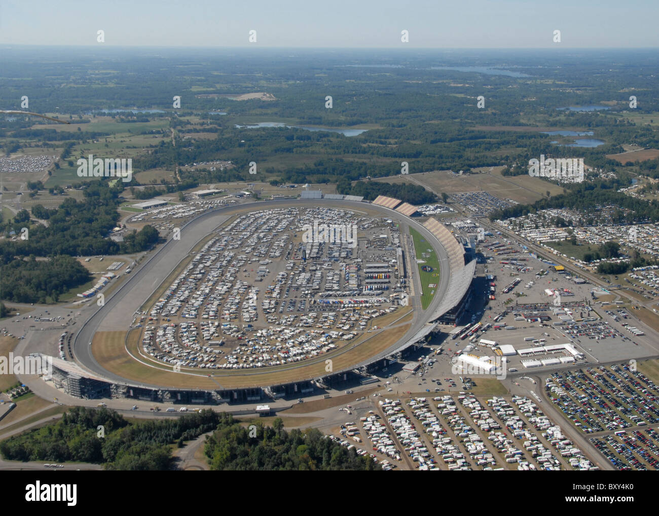 Aerial View Of Michigan International Speedway High Resolution Stock ...