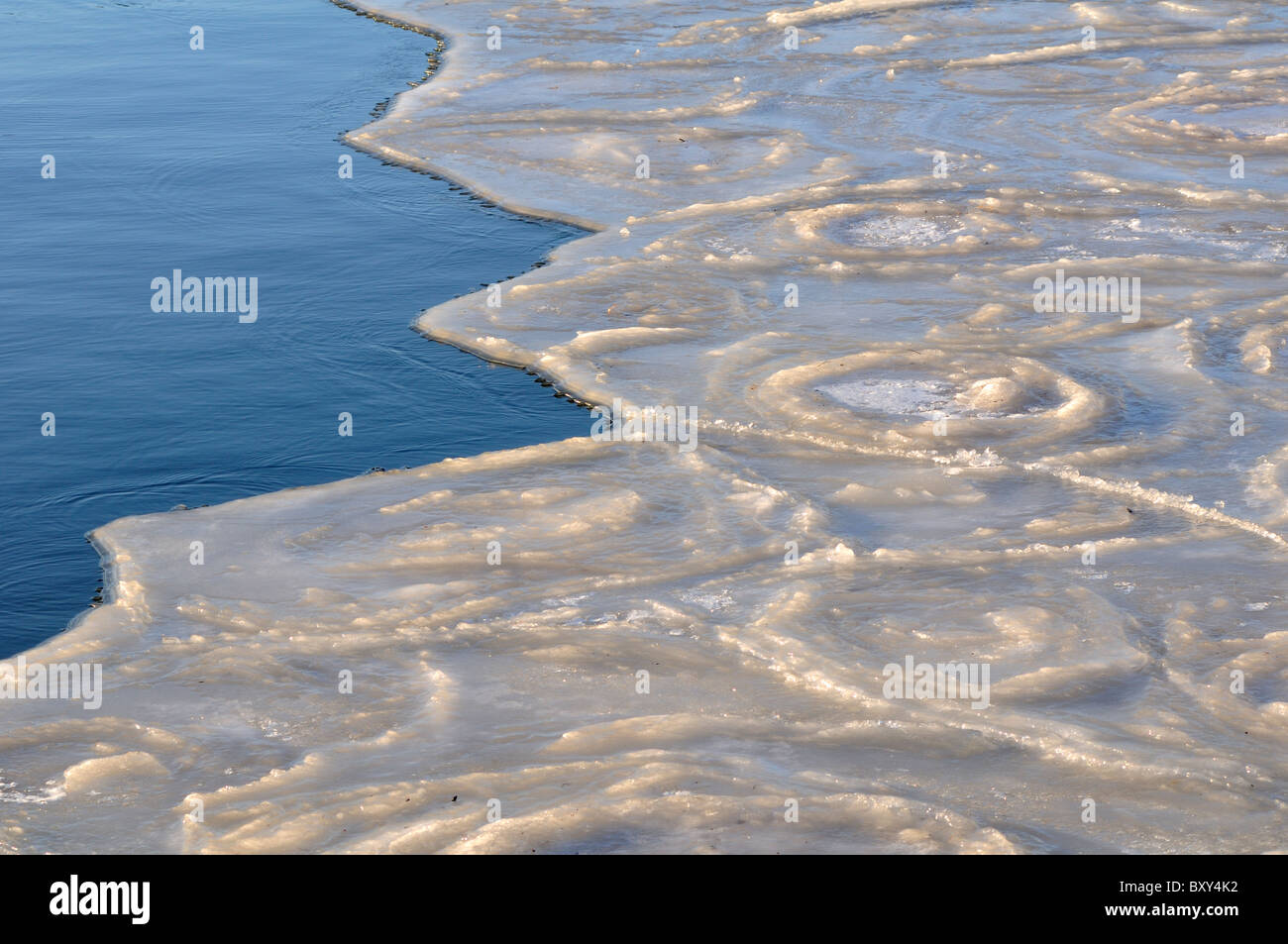 The edge of the ice Stock Photo - Alamy