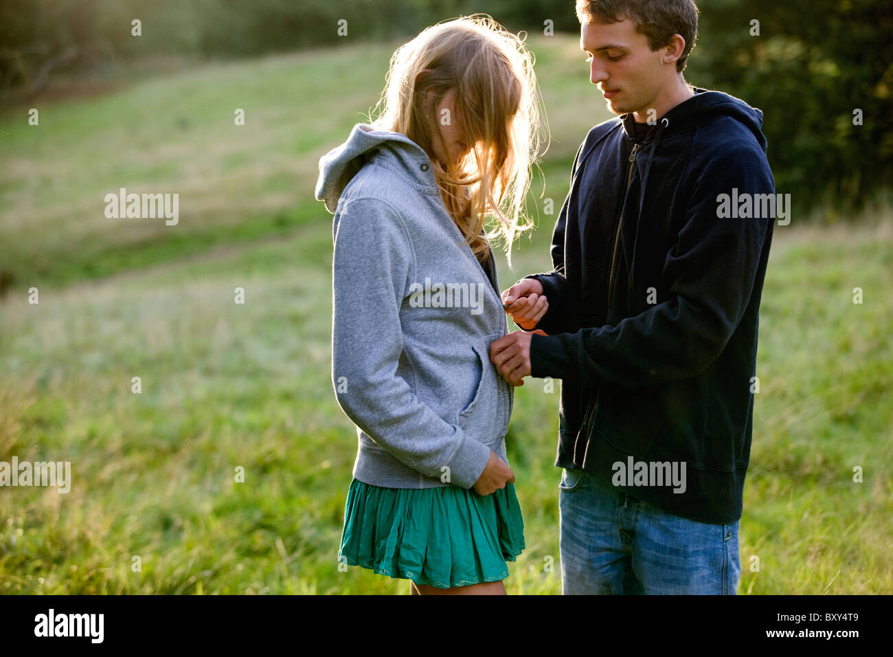 Teenagers clothes zip hi-res stock photography and images - Alamy