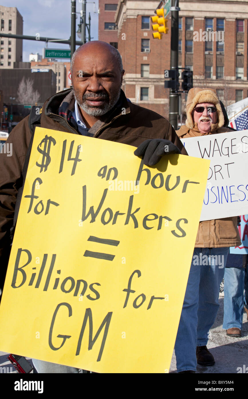 Black job protest hi-res stock photography and images - Alamy