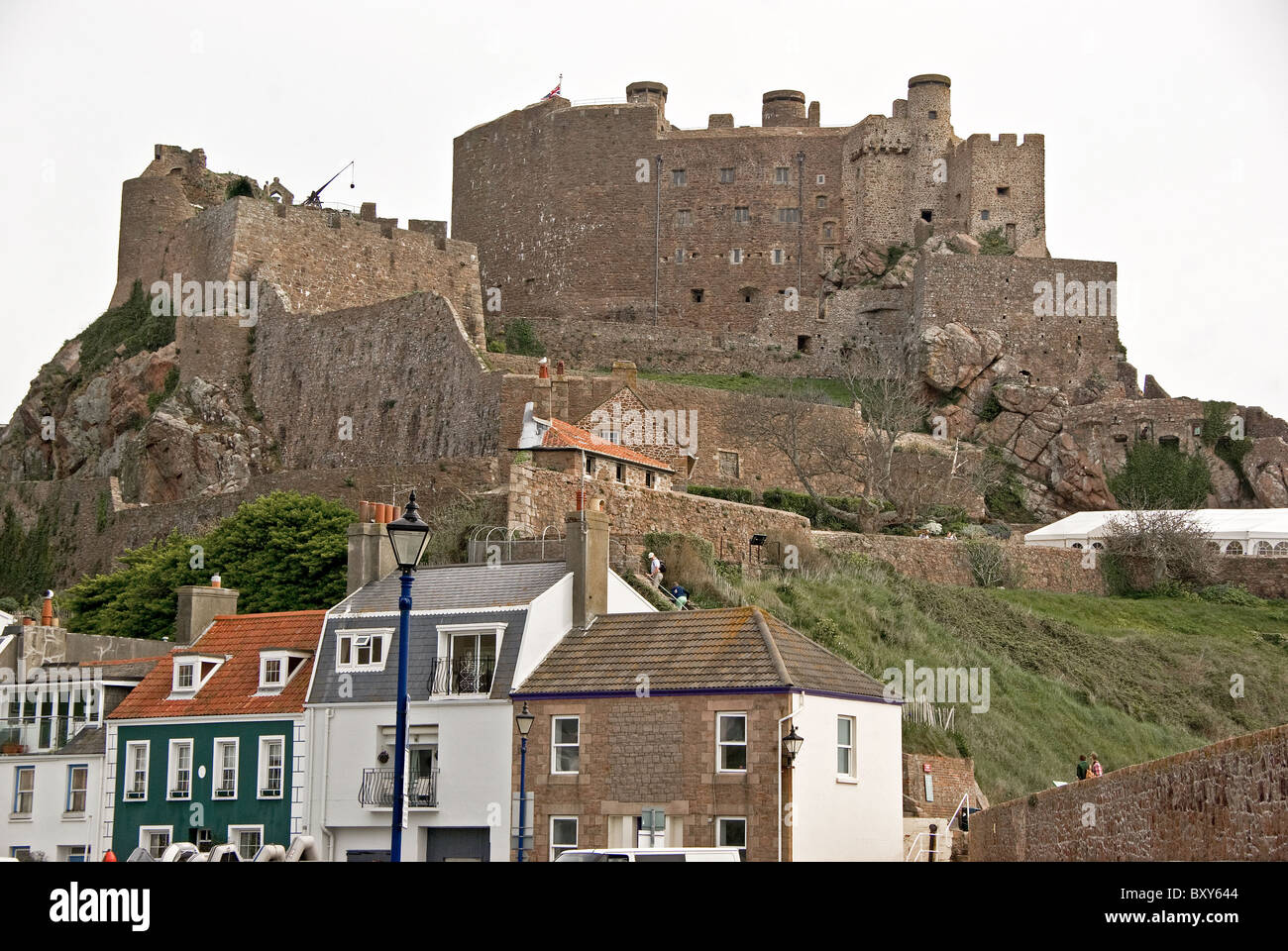 Mont Orgueil Castle (Gorey Castle), Jersey, UK Stock Photo - Alamy