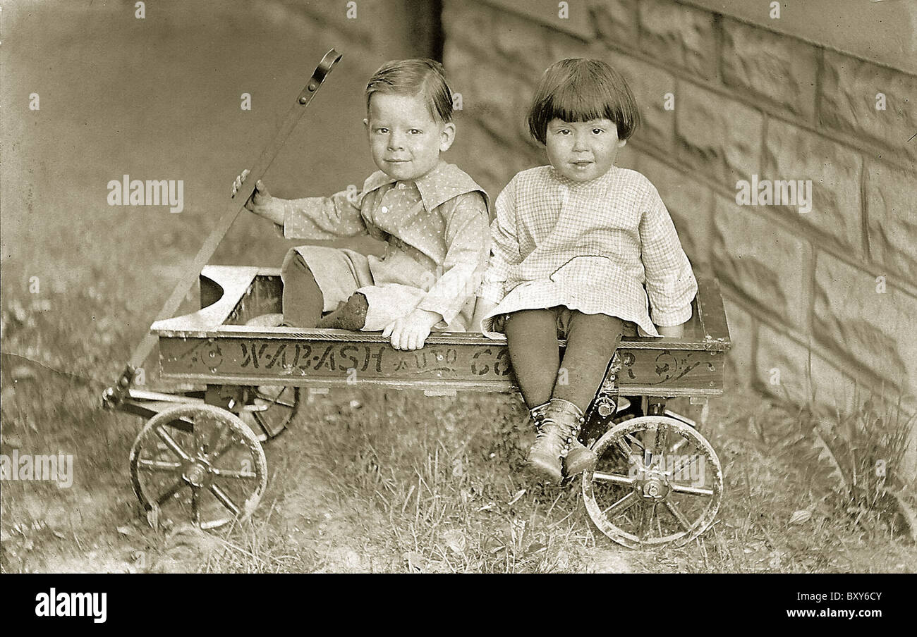 Historic photo of children at play Stock Photo - Alamy