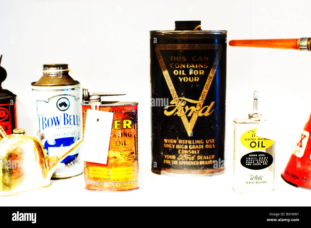 Old oil cans hi-res stock photography and images - Alamy