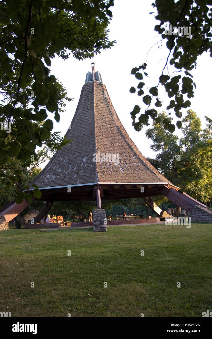 Pagoda Style Picnic Structure, Cherokee Park, Louisville, Kentucky USA ...