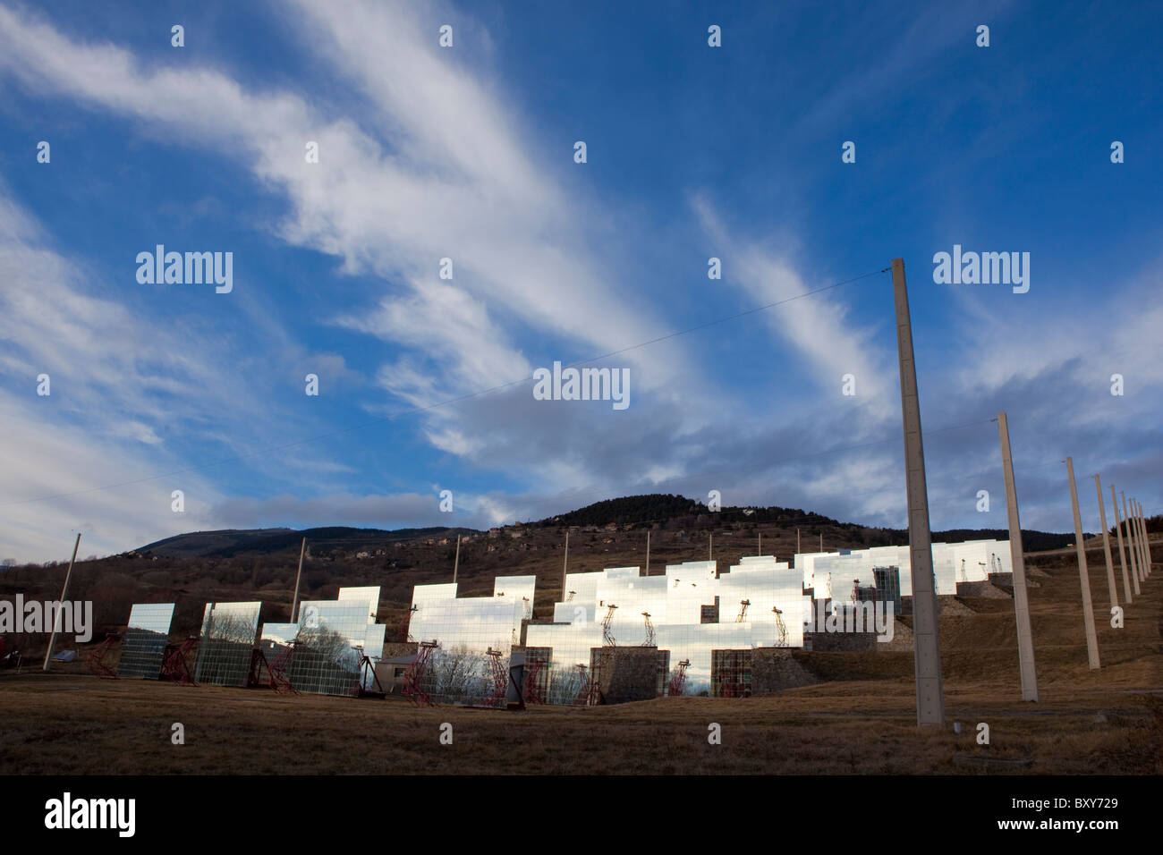 The Four Solaire d'Odeillo giant solar furnace, at the PROMES ...