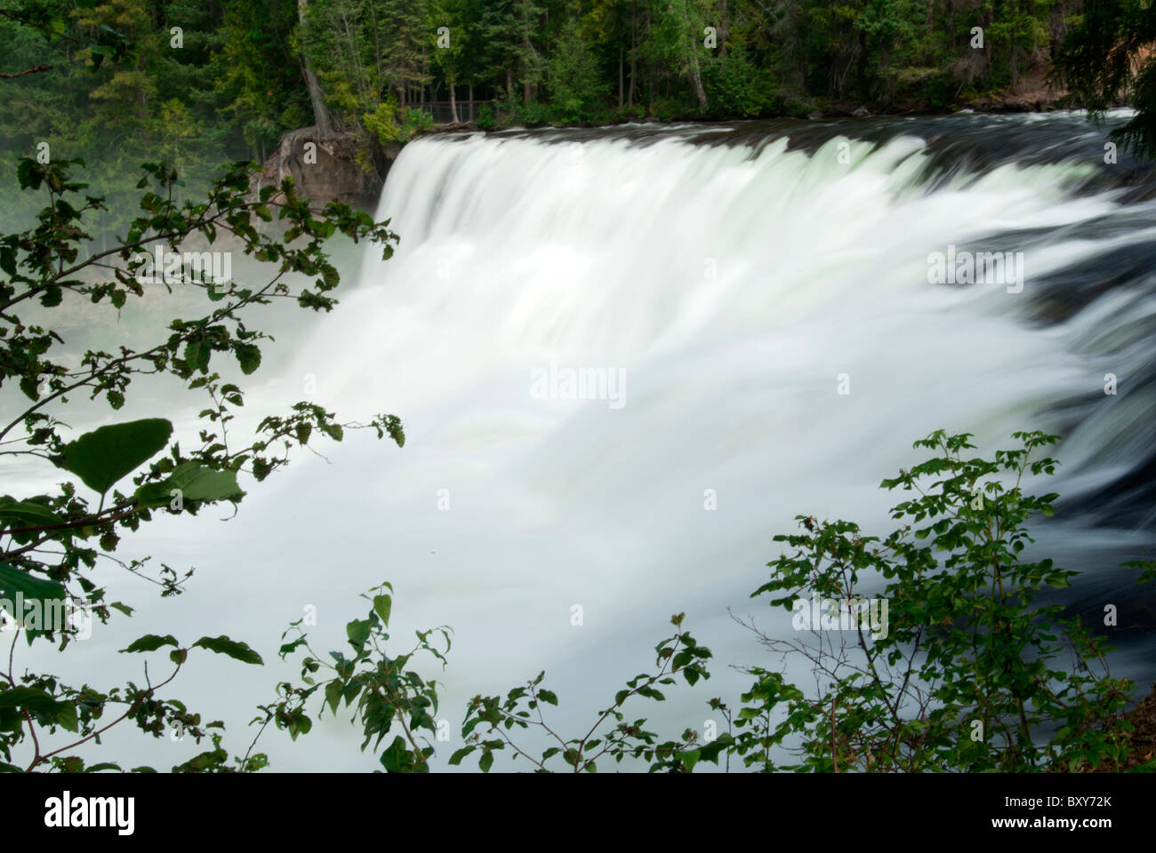 Canada, BC, Clearwater, Wells Gray Provincial Park, Dawson Falls Stock ...