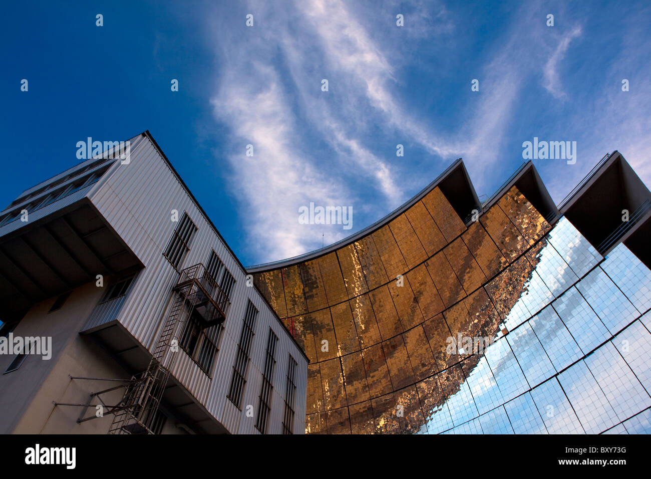 The Four Solaire d'Odeillo giant solar furnace, at the PROMES ...