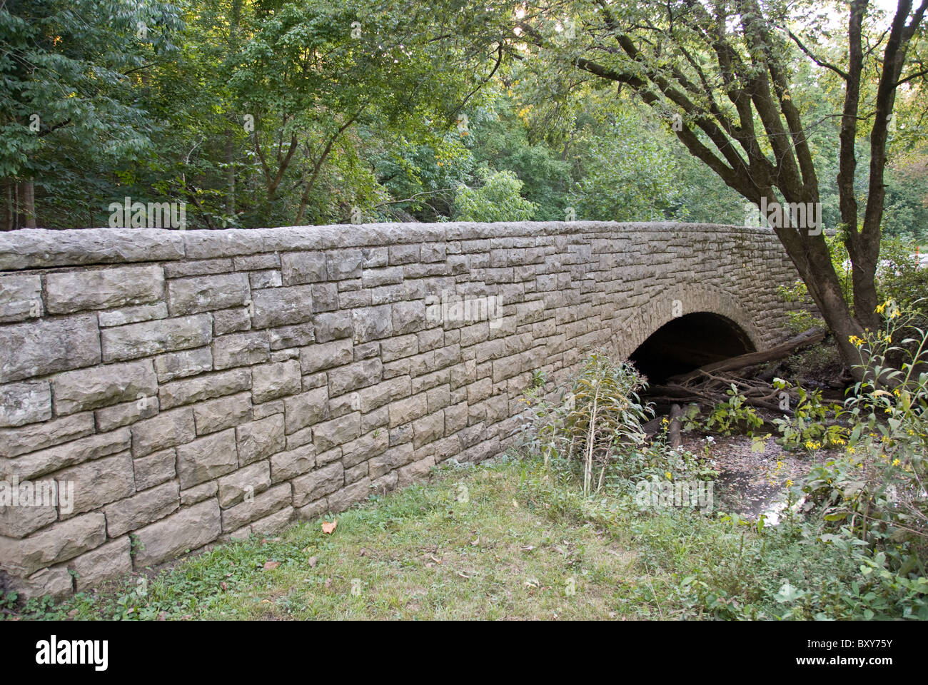 Stone Bridge; Cherokee Park; Louisville Kentucky USA Stock Photo - Alamy