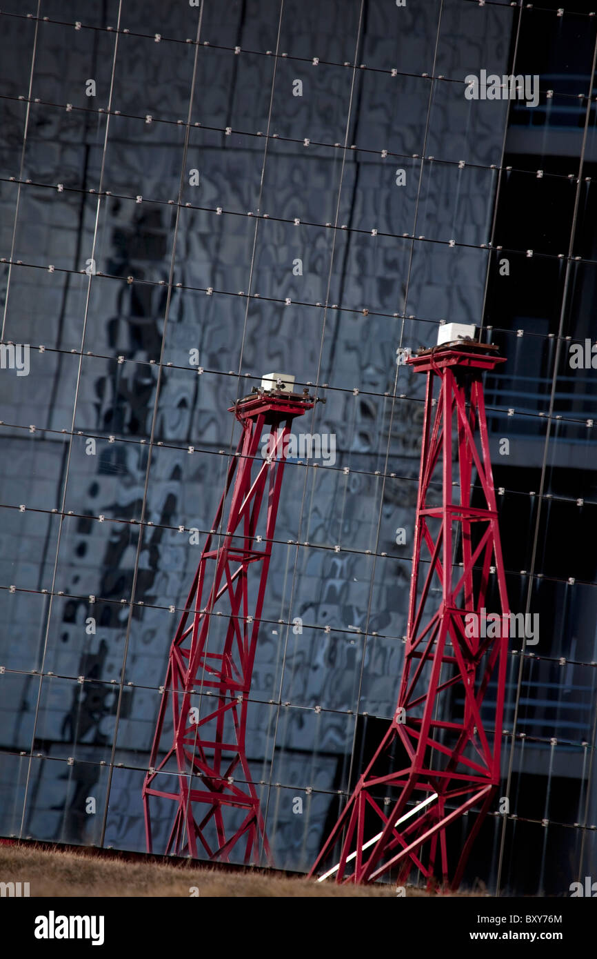 The Four Solaire d'Odeillo giant solar furnace, at the PROMES ...